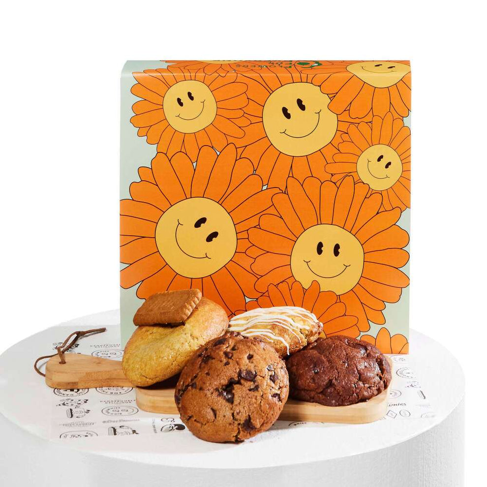 Sunflower 4 Piece Cookie Box